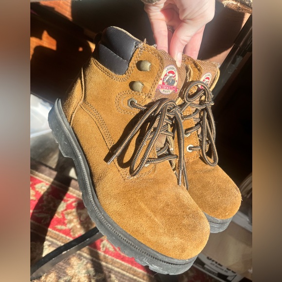 Brahma | Shoes | Brahma Brown Leather Ankle High Lace Up Work Boots Sz ...